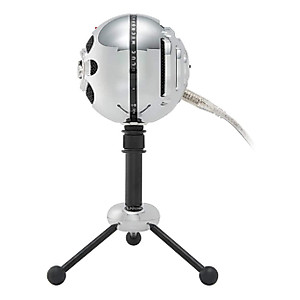 Blue Microphones Snowball USB Microphone (Brushed Aluminum) Bundle with Shock Mount (2 Items)