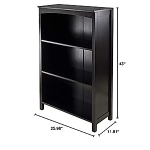 Winsome Terrace Shelving, no basket, Espresso