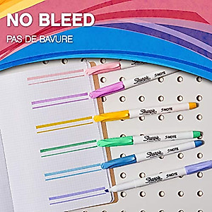 SHARPIE S-Note Creative Colouring Highlighter Pens | Marker Pen to Write, Draw & More | Assorted Pastel Colours | Chisel Tip | 12 Count