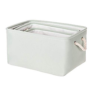 Home Zone Living VS19598E Storage Basket, 3-Pack, Turquoise