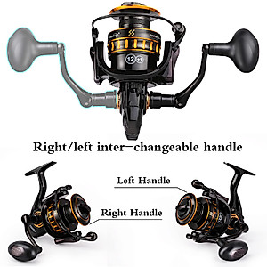 Sougayilang Spinning Reel, Lightweight Reels 12+1 Stainless BB Ultra Smooth Fishing Reel for Freshwater-2000