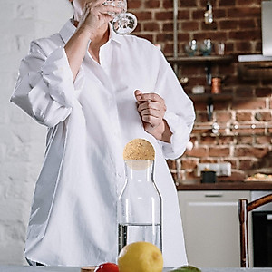 Wine Cork Ball,3 Pieces Wooden Cork Ball Stopper for Wine Decanter Carafe Bottle Replacement (2.4 Inch/ 6.1 cm)