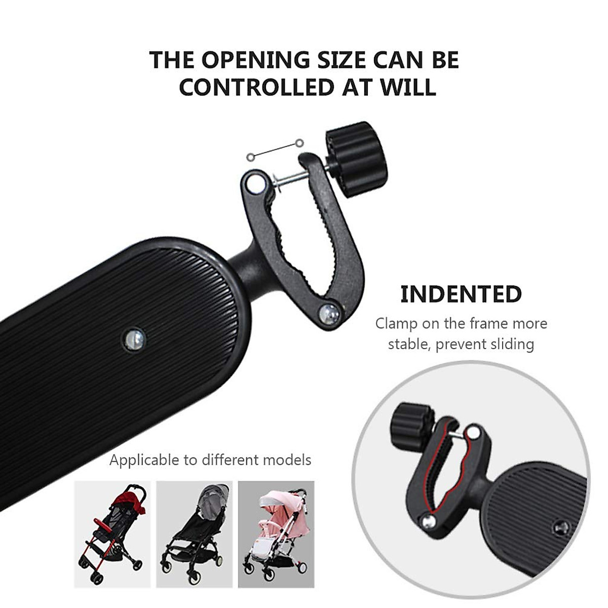 Toddmomy Stroller Footrest Plastic Adjustable Stroller Extension Footboard Pram Foot Rest Foot Support Stroller Accessories for Pushchair