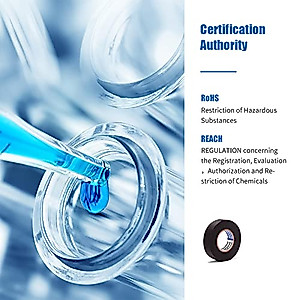 Automotive Wiring Harness Cloth Tape - Maxwel VERSAF51217 Chemical Fiber Cloth High Temp Wire Harness Wrapping Tape for Auto Electrical Wrap, Protection, Insulation 19MM × 25M Pack of 1 Piece