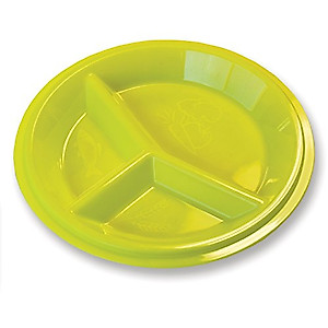 Rehabilitation Advantage 3 Compartment Portion Plate with Lid (Set of 2)