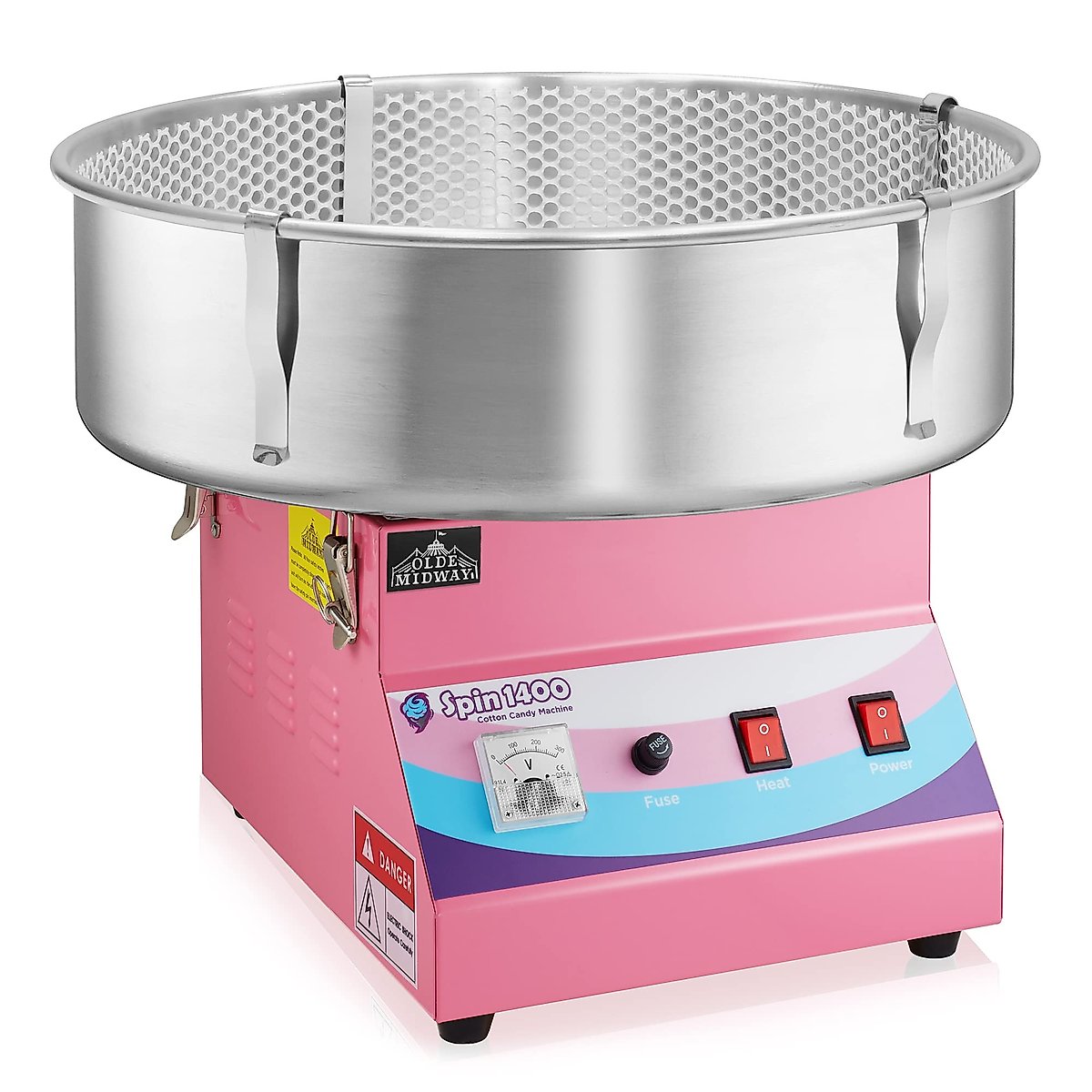 Olde Midway Cotton Candy Machine Mesh and Clip Stabilizer Kit for Candy Floss Maker