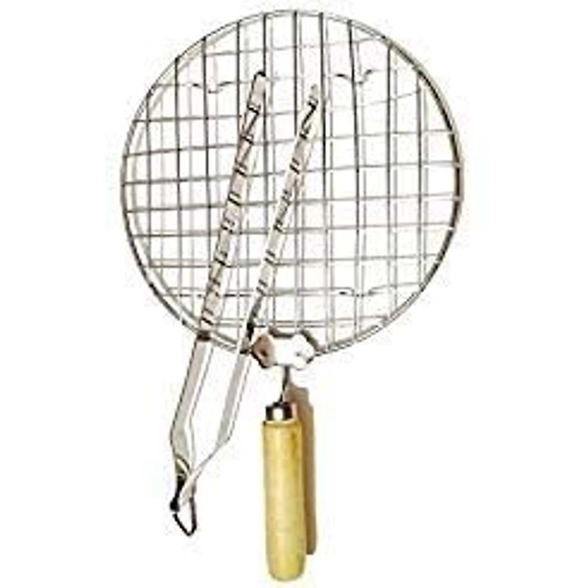 Roasting Net With Tong,Stainless Steel Wire Roaster,Roaster net with Chimta,Roti Jari, Roti Grill, Papd Grill, Chapati Grill (Roasting Net)