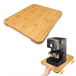 Appliance Slider for Kitchen Small Appliances, Coffee Maker Slider for Counter, Sliding Tray for Stand Mixer, Air Fryer, Espresso Machine, Ideal for Countertop and Under Cabinet Use(14.2"W x 11.7"D)