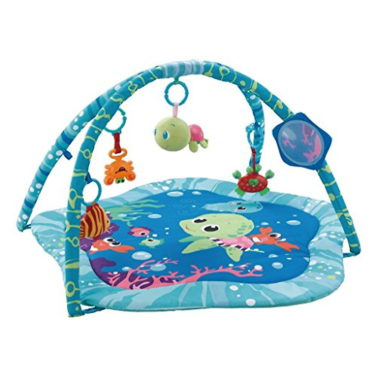 EMILYSTORES Baby Activity Play Gym Mats Ocean Park L30 x W30 Inch