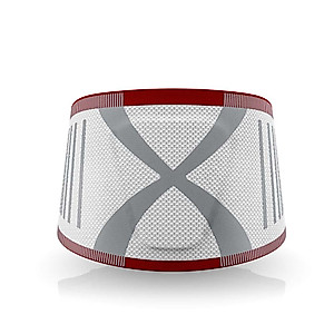 Actimove Professional LumbaMotion Back Support with Pressure Pad | Lumbar Sacral Support Belt for Lumbar Lower Back Support Belt for Sciatica, Herniated Disc, Scoliosis Back Pain Relief | White, Small