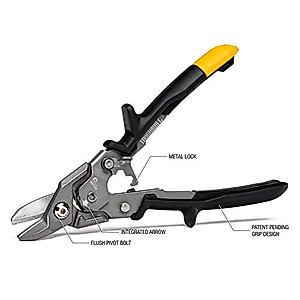 ToughBuilt - Bulldog Cut Aviation Snips - One Handed Lock Operation - (TB-H4-60-B)