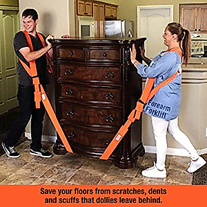 Forearm Forklift Shoulder Harness - Classic Model - Lift and Move Furniture, Appliances, Supports pcs up to 800 lb. Moving Strap Set, 2 Harnesses and 2 Classic Length Straps, 1-Orig Pack, Urban Camo