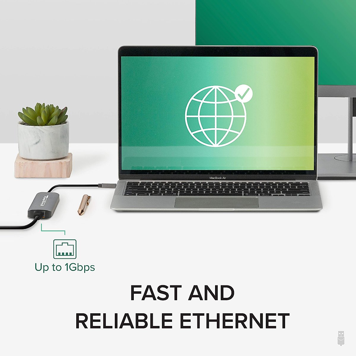 Plugable 7-in-1 USB C Hub Multiport Adapter with Ethernet Driverless Compatibility with Mac, Windows, iPhone 15, Chromebook, USB4, Thunderbolt, 100W Charging, Ethernet, 4K60Hz HDMI, 2X USB, SD/microSD
