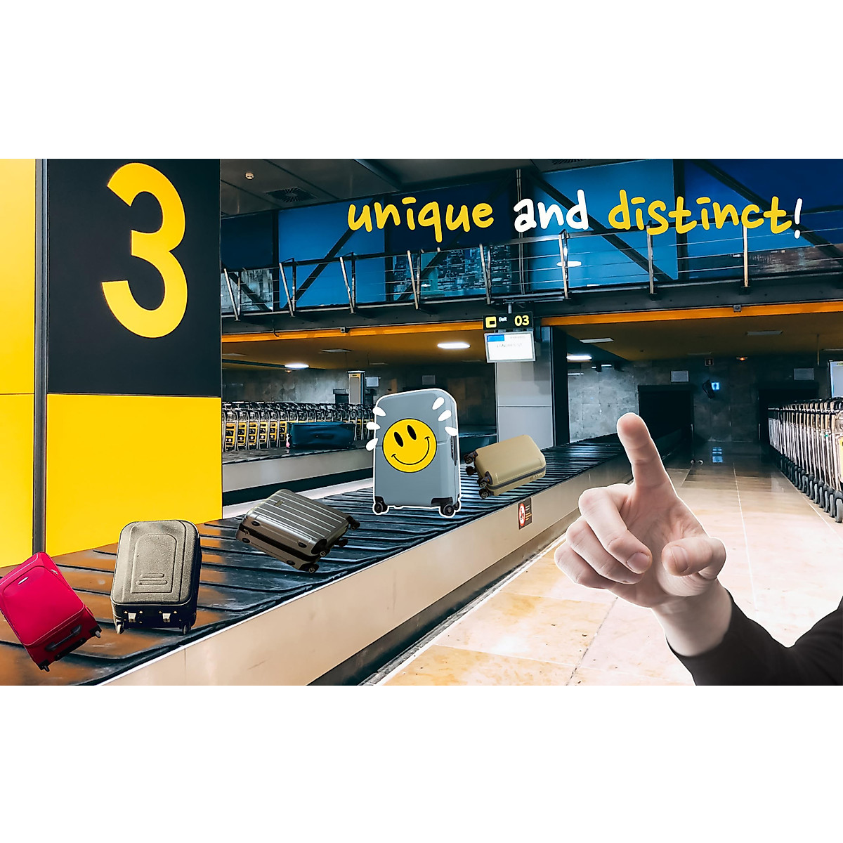 12" Smiley Face Murals Wall Decal Sticker Vinyl Smile Wall Decals Removable Peel and Stick Wall Stickers for Interior Car Window Laptop Luggage Baggage