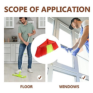 Luxshiny Plastic Broom Broomstick House Broom Hand Broom Air Broom Pet Broom for Carpet Broom and Dust Pan Outside Broom Kitchen Broom Pet Hair Removal Tool Push Broom Outdoor Nylon