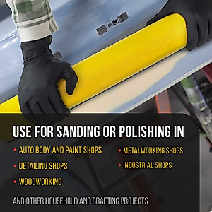 Dura-Gold Pro Series 24" K-Block Sander Firm & Flex XL Longboard Hand Sanding Block Pad with Hook & Loop Backing and PSA Sandpaper Conversion Adapter Pad, Automotive Marine Paint Prep Sand Woodworking