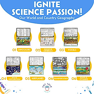 Tot Talk Periodic Table of The Elements Educational Placemat for Kids, Washable, Made in The USA