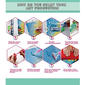 Halloween Diamond Painting Kits for Adults - 5D Diamond Art Kits for Adults Kids Beginner, DIY Full Drill Diamond Dots Paintings with Diamonds Gem Art and Crafts for Home Wall Decor - 13.8X21.7inch