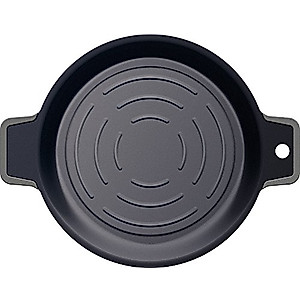 KitchenCraft Microwave Grill Pan and Browning Dish, Fast cooking, Oven-quality Food, Sturdy and Lightweight, 26 x 29 x 9 cm, Black