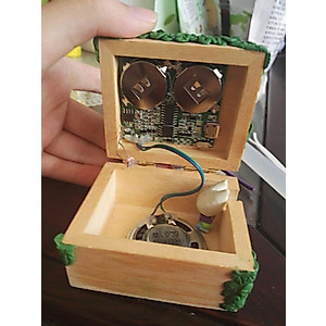 Icstation DIY Light Sensor Sound Module, Micro USB Recordable Sound Chip 8M Memory Speaker Talking Programmable Music Player Box for Birthday Greeting Card Anniversary Present