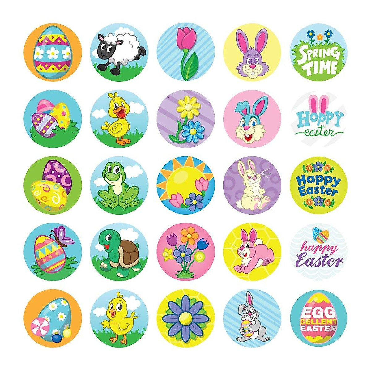 JOYIN Easter Crafts Assortment Kit with 500 Easter Stickers, 144 Easter Shapes Adhesive, 60 Easter Theme Temporary Tattoos and 6 Easter Stampers (over 700 Pcs) for Easter Egg Basket Stuffers Fillers