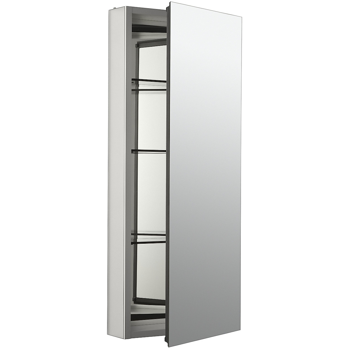 KOHLER 540479 Catalan Medicine Cabinet, Satin Anodized Aluminum