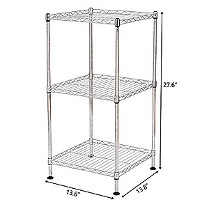DDOY Shelves for Storage Utility Shelf Storage Shelf Space Saver Wire Shelf Shelf Storage Wire Rack Shelving Metal Rack Shelves for Closet Organization