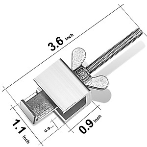 SARDVISA Upgraded Portable Door Lock, Heavy Duty Metal Door Locker for Extra Home Security, Adjustable Travel Door Security Devices for Hotel, Apartment, College Dorm Safety & Privacy Protection