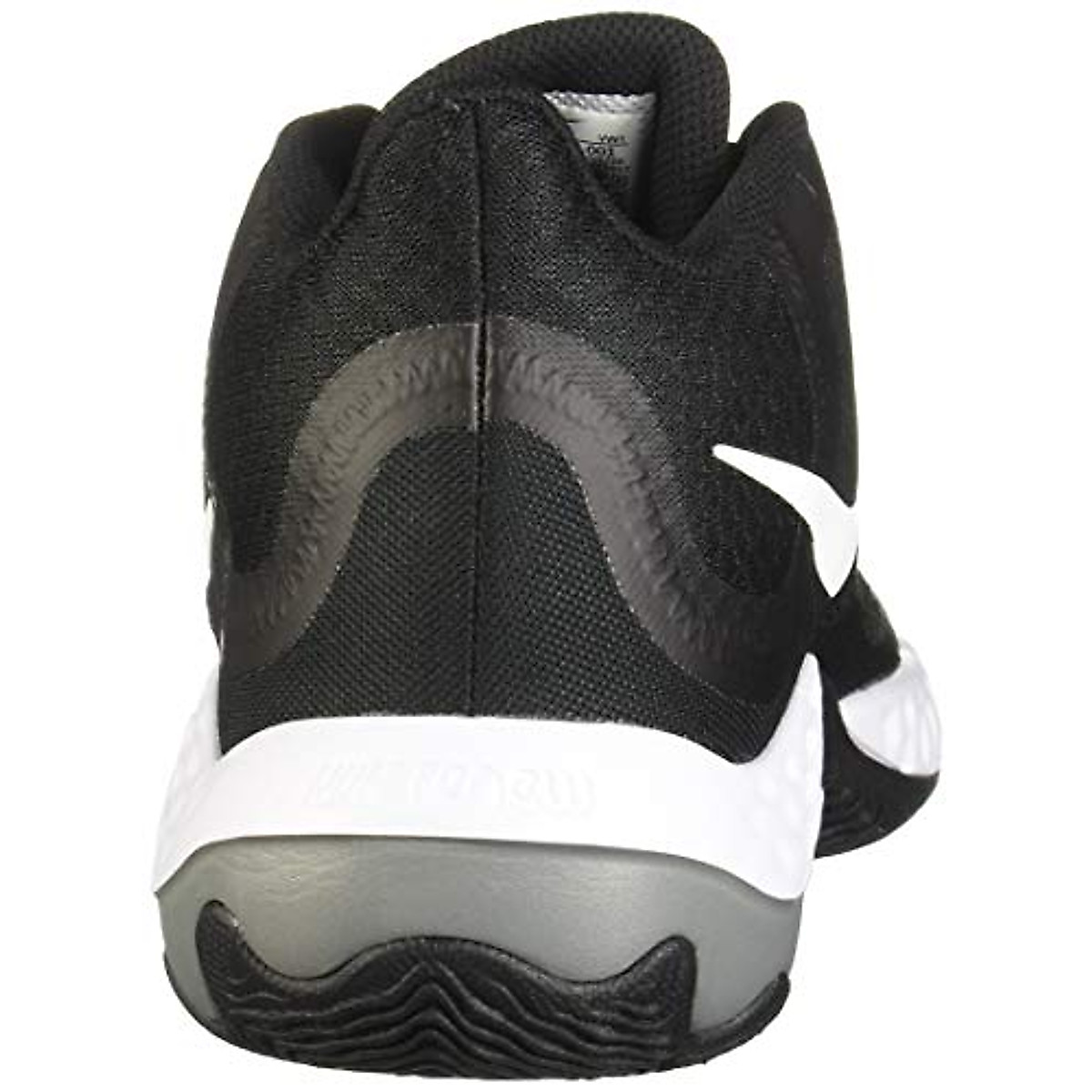 Nike Renew Elevate Mens Basketball Trainers CK2669 Sneakers Shoes (UK 11 US 12 EU 46, Black White Smoke Grey 001)
