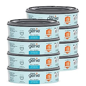 Diaper Genie Bags Refills 270 Count (Pack of 8) with Max Odor Lock | Holds Up to 2160 Newborn Diapers