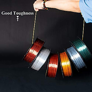 GIANTARM 3D Printer Filament, Silk Copper Pla Filament, 1Kg(2.2lbs) Spool, 1.75mm Dimension Accuracy +/- 0.03mm, 3D Printing Filament