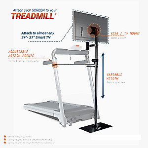 Stick2Training's Extra-Tall TV, VESA Stand Mount for Treadmill, Walking Pad, Under Desk Treadmill, Stand Up Desk - Keep You Productive or Entertained While You Work Out!