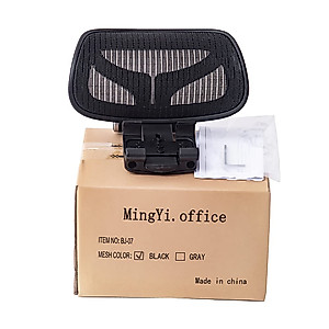 New Headrest for Herman Miller Classic and Remastered Aeron Office Chair Black/Graphite Headrest Only - Chair Not Included (for Classic Aeron)