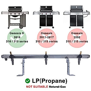 ORIGPARTS Gas Grill Manifold Valve Assembly Replacement Parts 66303 for Weber Genesis II E-310 S-310 SE-310 E-315 S-315 SE-315 (Propane(LP))