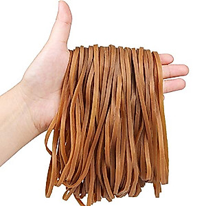 240 Pack Large Rubber Bands, Esee Heavy Duty Trash Can Band, Strong Elastic Bands for Office Supply, Garbage Cans, File Folders, Size 8 Inches