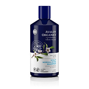 Avalon Organics Therapy Scalp Normalizing Shampoo, Tea Tree Mint, 14 Oz