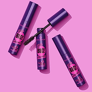 essence | 3-Pack Get Big! Lashes Triple Black Mascara | Vegan & Cruelty Free | Without Parabens, Oil, & Alcohol