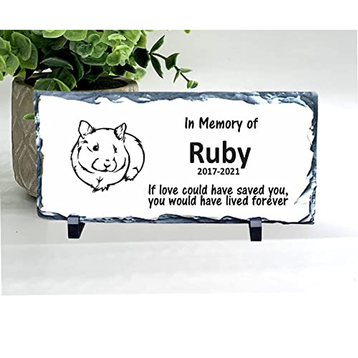 Guinea Pig Memorial Stone - Real Stone Personalized by Florida-Funshine - ILCSY