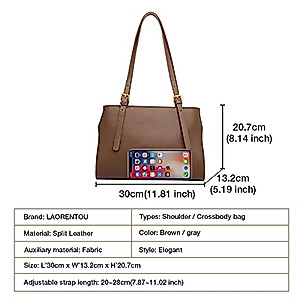 LAORENTOU Clearance Handbags for Women Cow Leather Crossbody Bags Hnadle Purse, Lady Mini Tote Satchel Shoulder Bahs