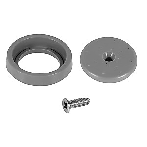 KOLLNIUN Pre-Rinse Spray Valve Repair Kit for Most Commercial Sink Faucet Dish Sprayer Touch On Kitchen Sink Faucets 1.42 GPM Spray Face Bumper and Screw Repair Part, Grey