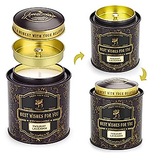 3 Pack Scented Candles Gifts Set for Women, Christmas Candles for Home Scented Soy Jar Candles for Mom with Strongly Fragrance for Aromatherapy Candle