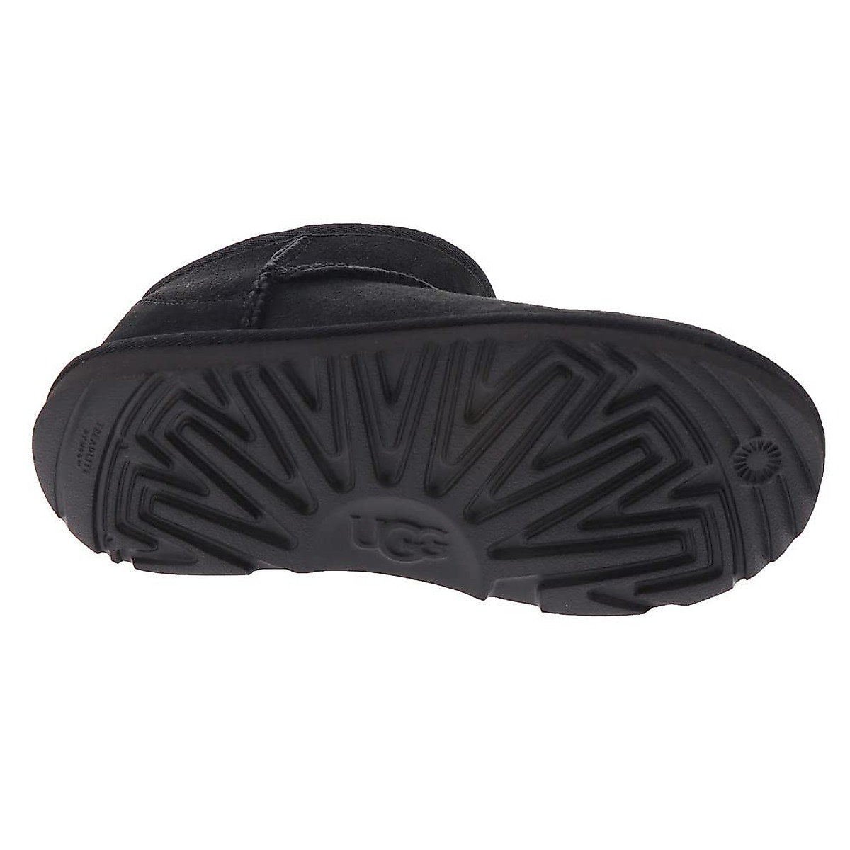 UGG Unisex-Child Classic Ultra Mini Boot, Black, 4