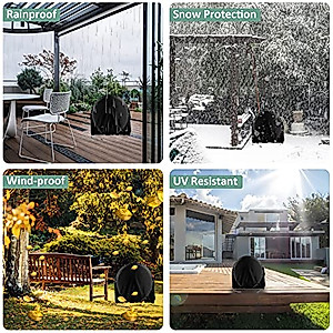 ELONGRIVER Industrial Fan Cover,Waterproof&Dustproof Cover for 20” High Velocity Floor Fan, Household Fan Cover For Outdoor in Heavy Duty Material