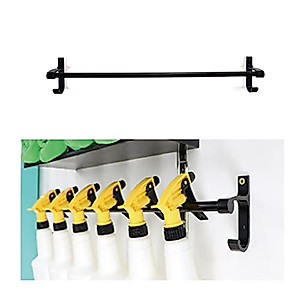 Spray Bottle Storage Rack Hanging Garage Car Wash Tool Rack Car Beauty Shop Accessory Display Auto Cleaning Detailing Tools Hanger(Black)