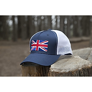 International Tie Union Jack British Flag Hat for Men and Women - United Kingdom UK Britain England London State Flag Trucker Baseball Snapback Cap