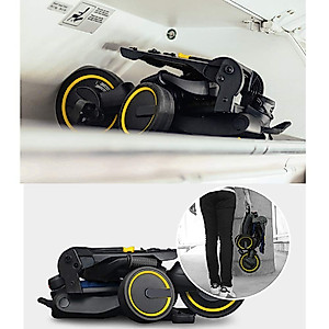 ZWJ-Children Tricycle Kid Trike Foldable Children Push Trike Portable Kids Tricycle with Seat Belt，Safe Canopy Bike, Gift for 1-3 Years Old