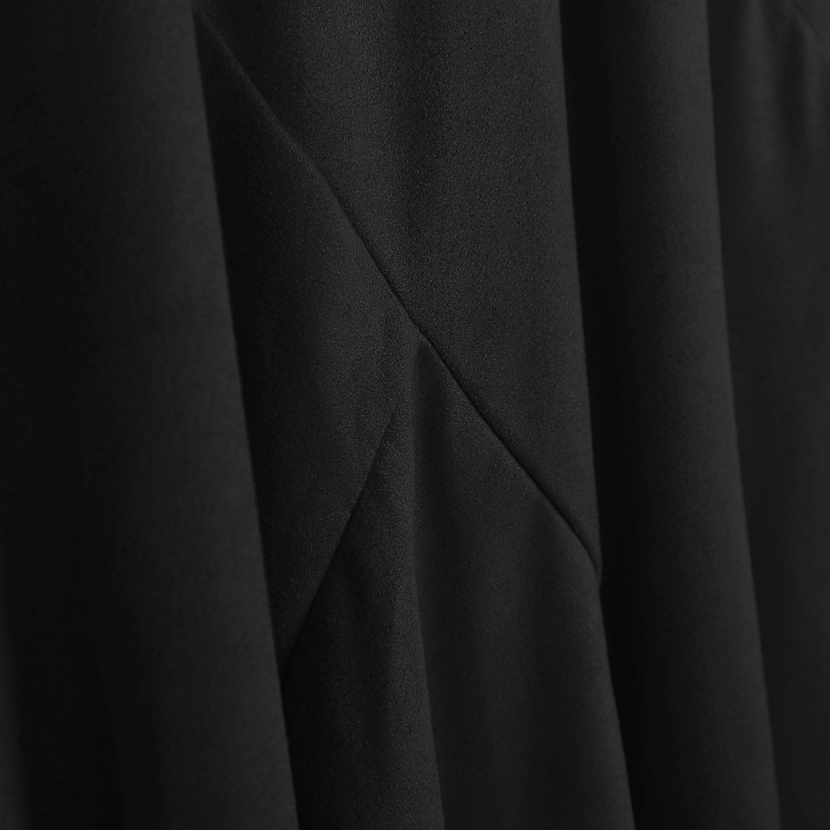 Urban CoCo Women's Vintage Elastic Waist A-Line Long Midi Skirt (2XL, Black)