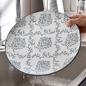 Original Heart 12-Pieces Dinnerware Sets Ceramic Dish Set, Plates and Bowls Sets, Dishes Set for 4, Nonstick Plate Set, Durable Stoneware Plates, Dishes, Soup and Cereal Bowls, Grey, for kitchen