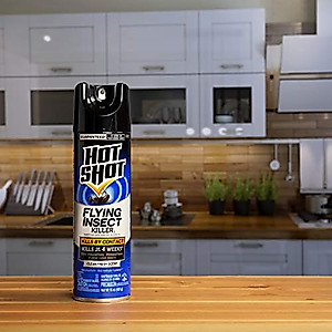 Hot Shot Flying Insect Killer 15 Ounces, Aerosol, Clean Fresh Scent (Pack of 6)