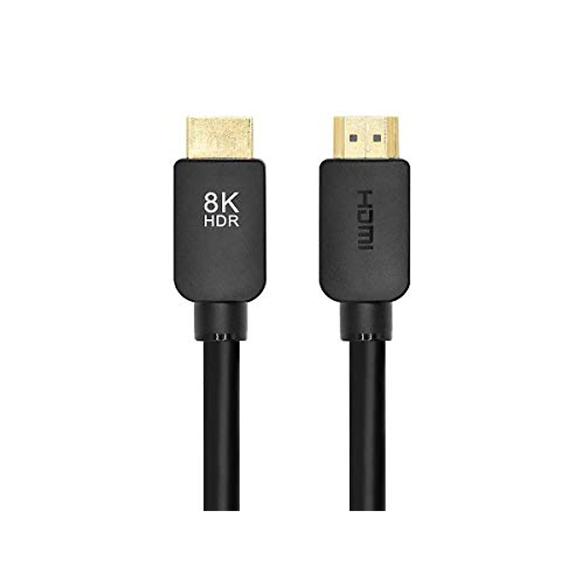 Monoprice 8K Ultra High Speed HDMI Cable - HDMI 2.1, 8K@60Hz, 4K@120Hz, 48Gbps, HDR, VRR, 15ft, No Logo, Black